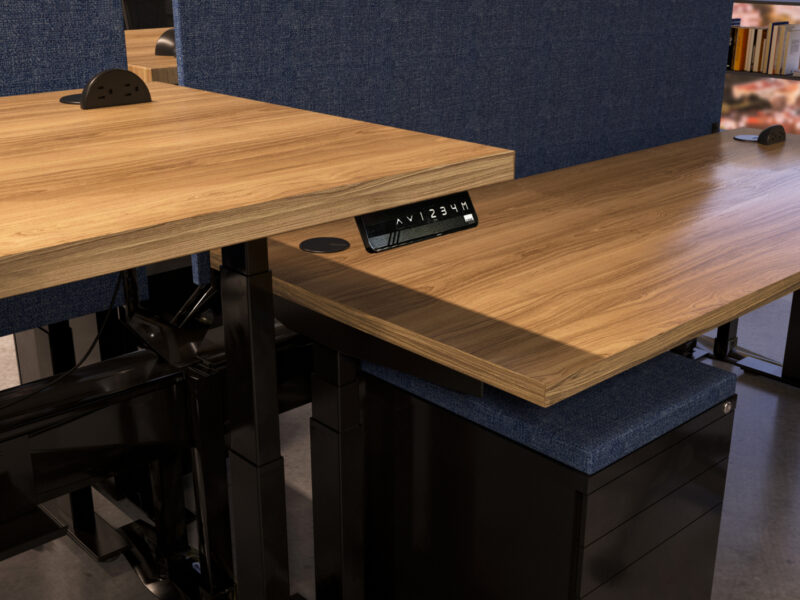 BOOST Height-Adjustable Workstations - Clear Design